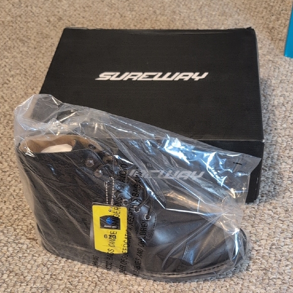 Sureway | Shoes | Sureway Mens Heavy Duty Leather Work Boots For Men ...